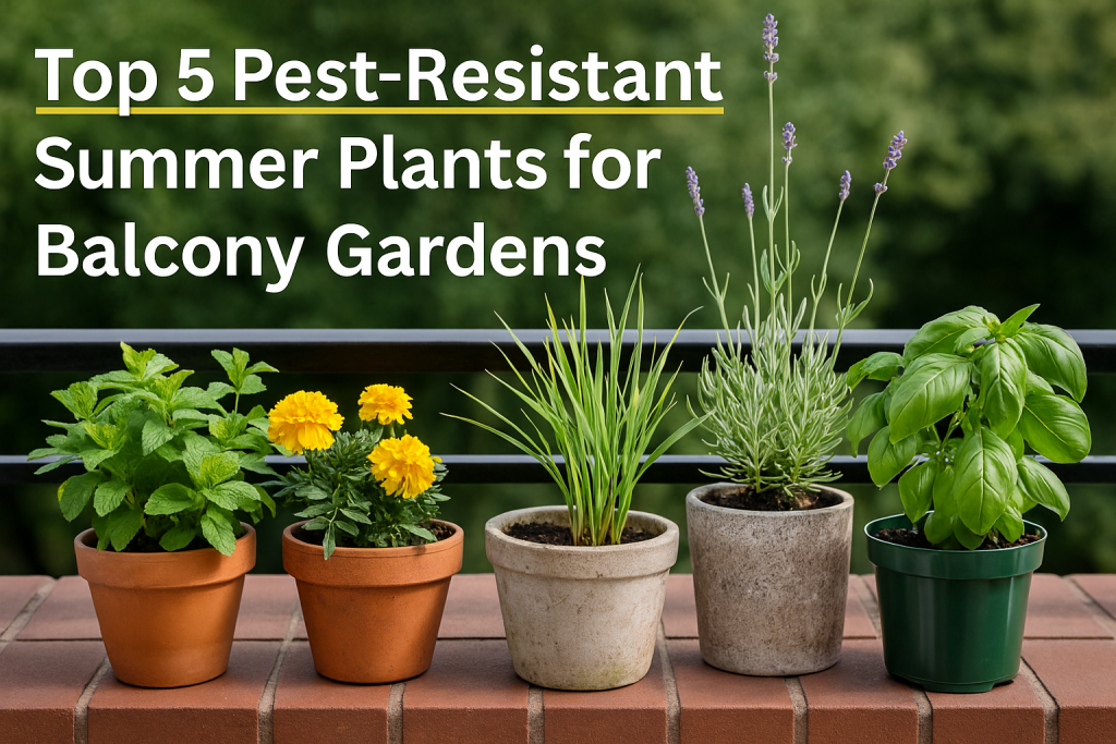 Top 5 Pest-Resistant Summer Plants for Balcony Gardens - Greenmuse